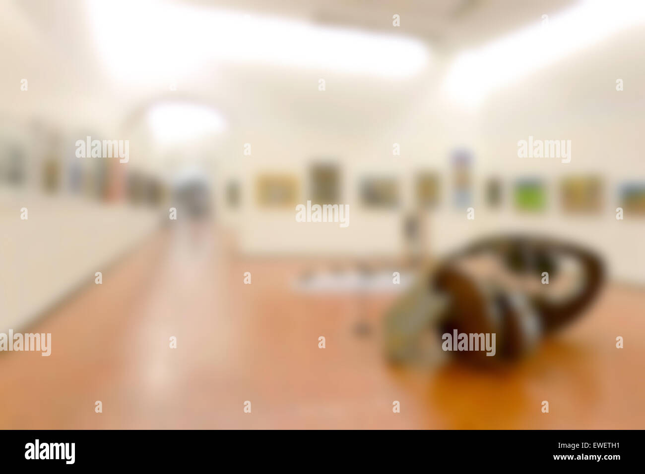 Art gallery generic background. Intentionally blurred editing post ...