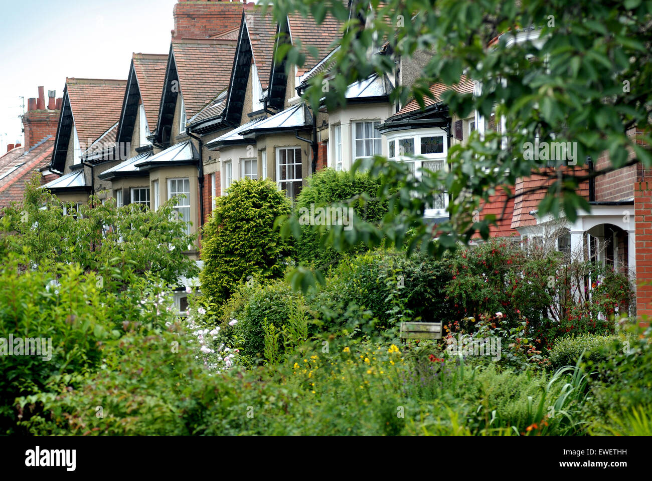 Suburban housing, Gosforth, Newcastle upon Tyne Stock Photo - Alamy