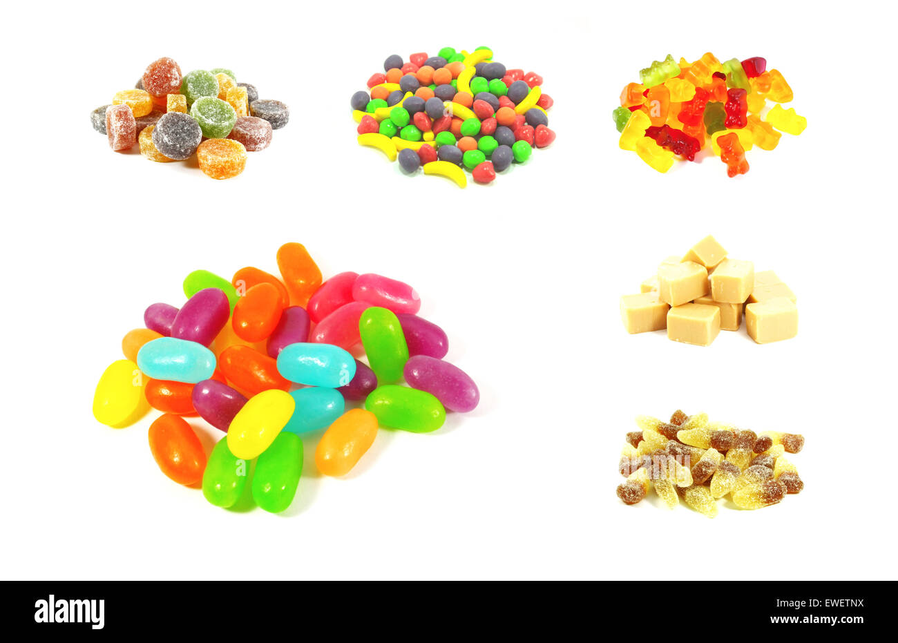 Colorful Fruit Flavored Candy Isolated Background Art Stock Photo - Alamy