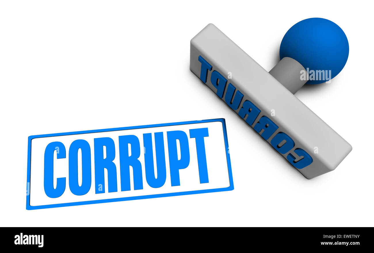 Corruption rubber stamp hi-res stock photography and images - Alamy