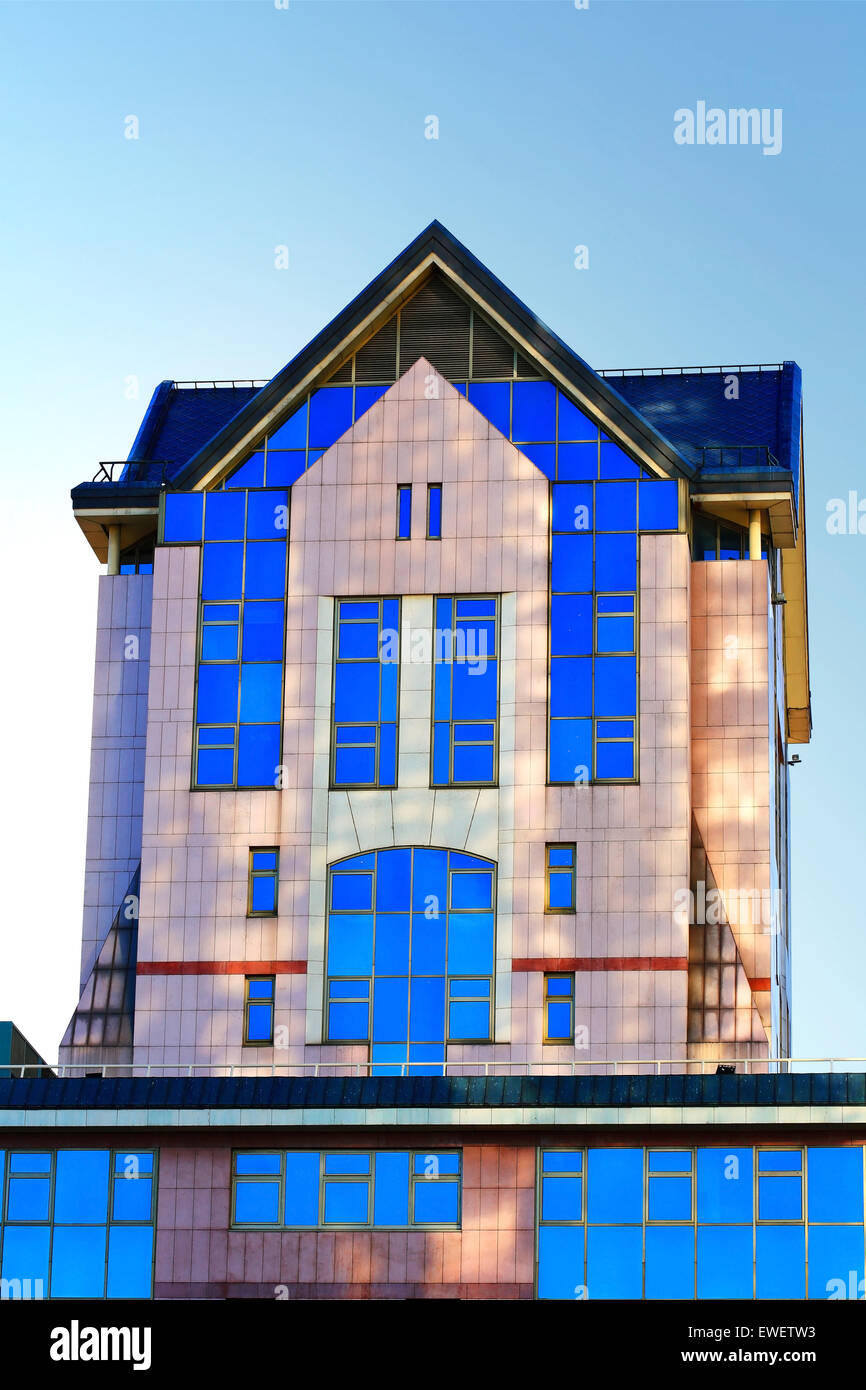 Top of the huge building in a futuristic style Stock Photo - Alamy