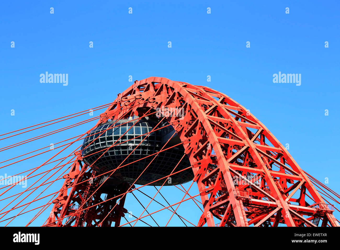 Detail of the Picturesque bridge in Moscow Stock Photo - Alamy