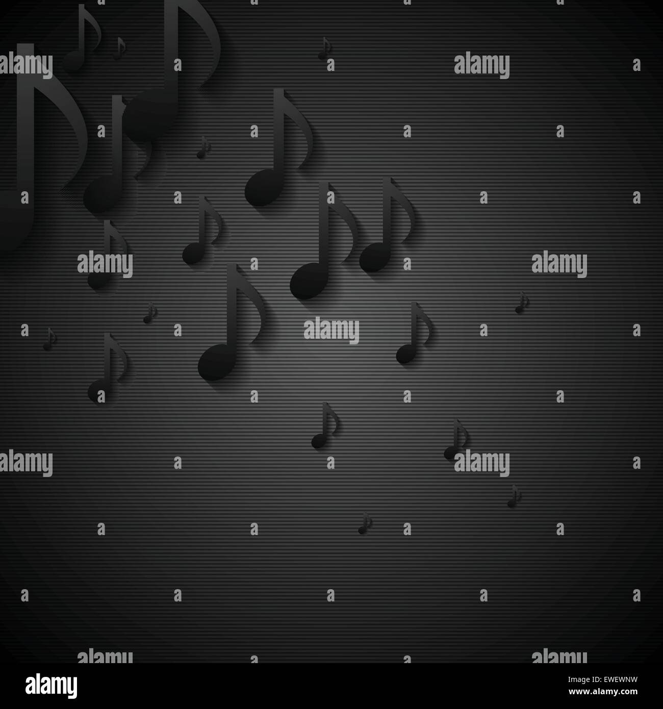 Abstract black music background. Vector illustration template Stock ...