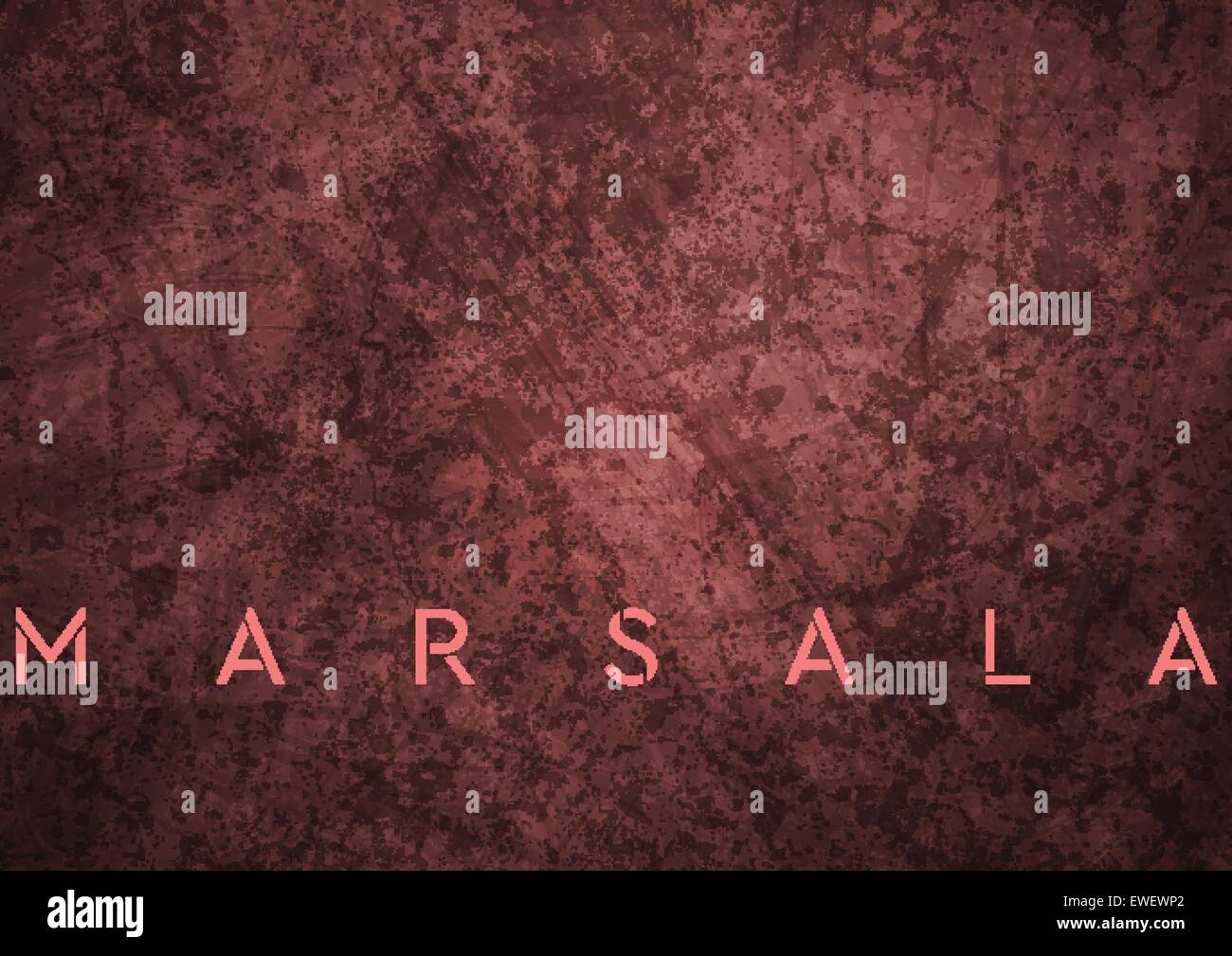 Trendy color marsala 2015. Vector background of grunge wall Stock ...