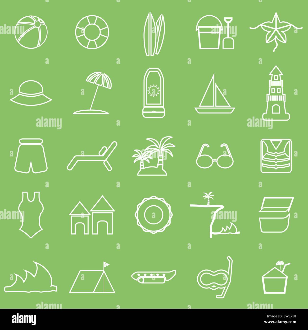 Green swimming mask on Stock Vector Images - Alamy