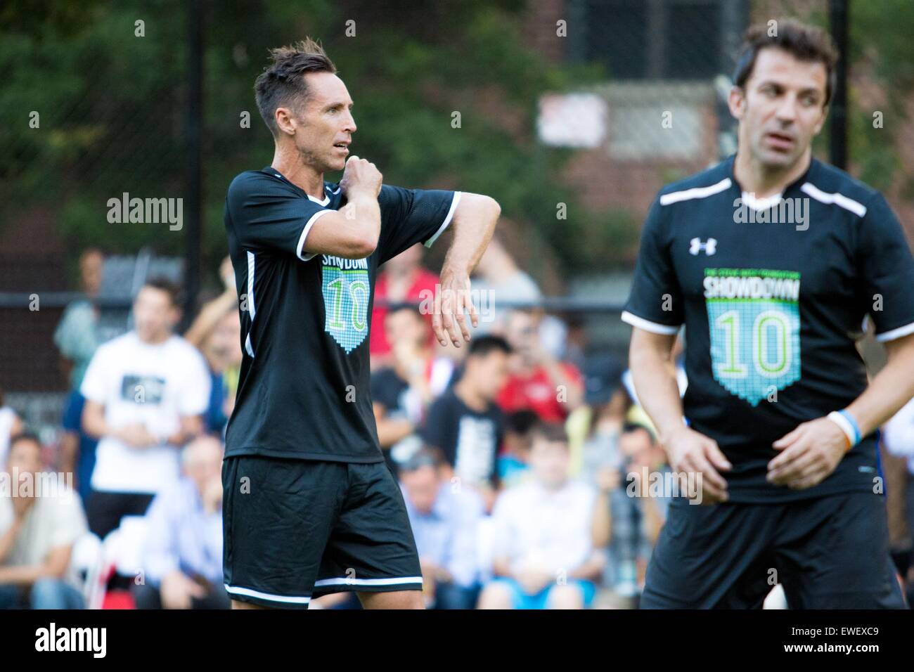 New York, NY, USA. 24th June, 2015. Steve Nash, Alessandro Del Piero ...