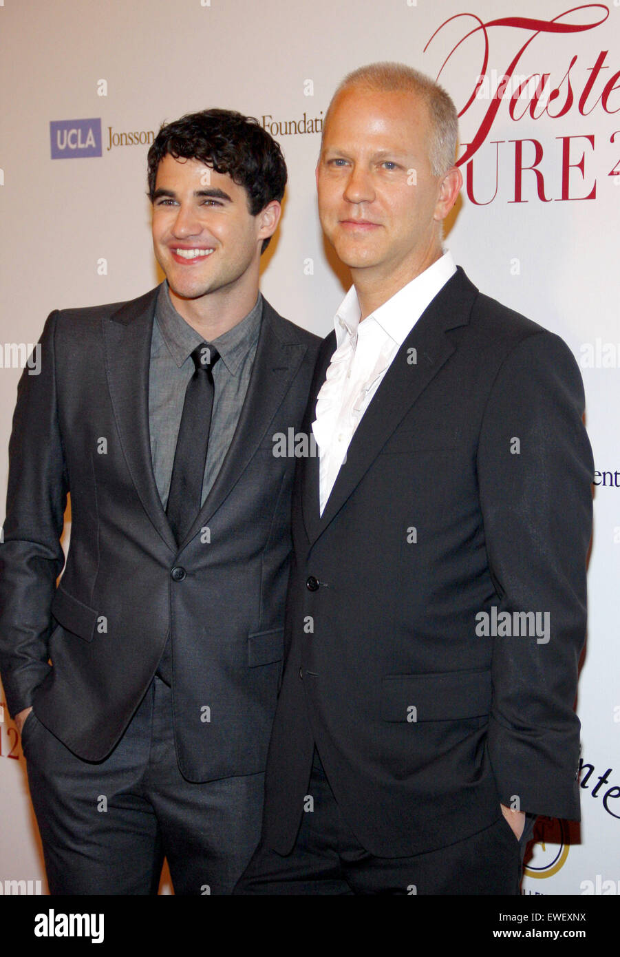 Darren Criss and Ryan Murphy at the The Jonsson Cancer Center ...