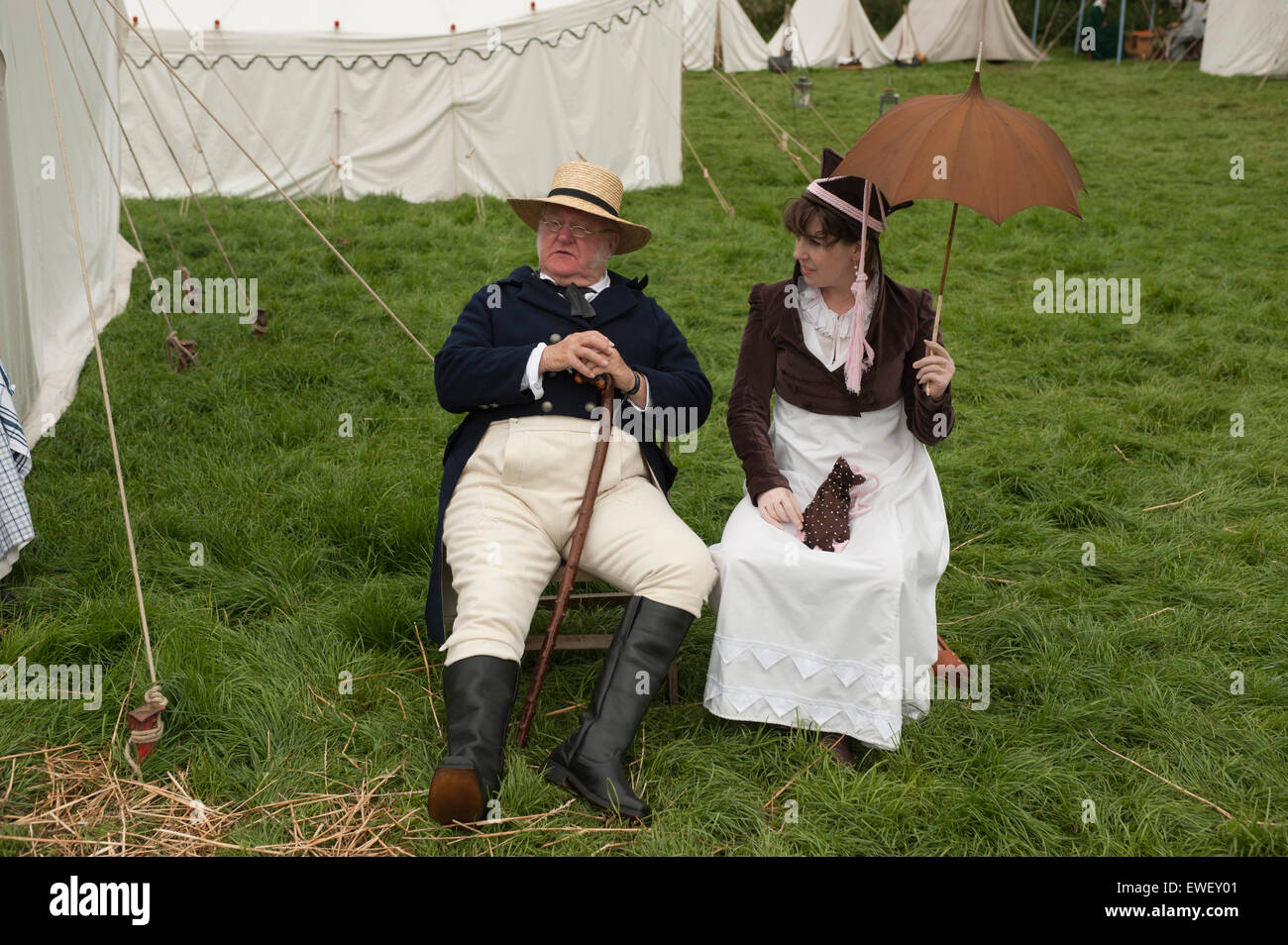 Spectacular reenactment of the Battle of Waterloo on the original ...