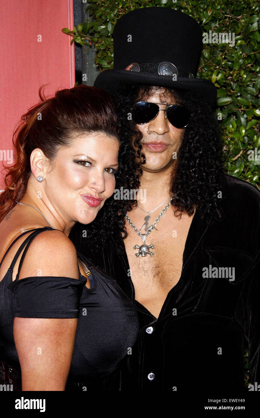 Slash and Perla Ferrar at the 2007 Spike TV's Scream Fest held at the ...