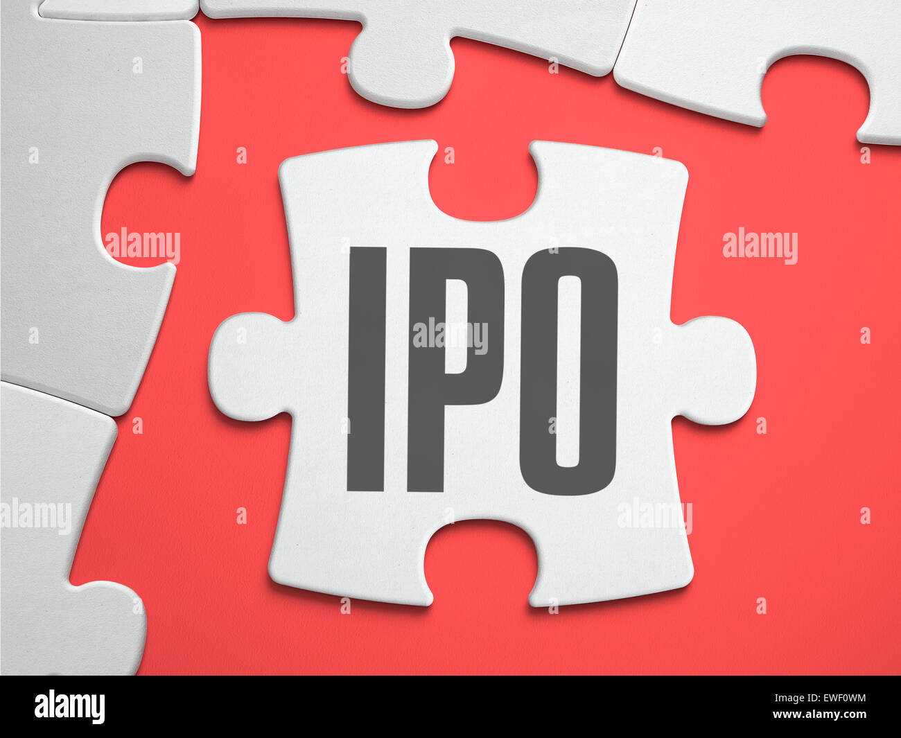 IPO - Puzzle on the Place of Missing Pieces Stock Photo - Alamy