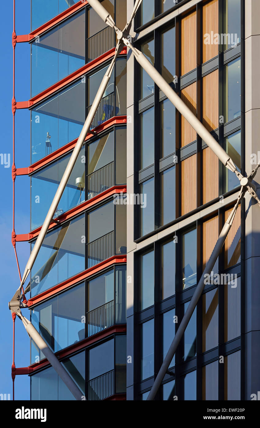 Detail. Neo Bankside, London, United Kingdom. Architect: Rogers Stirk ...
