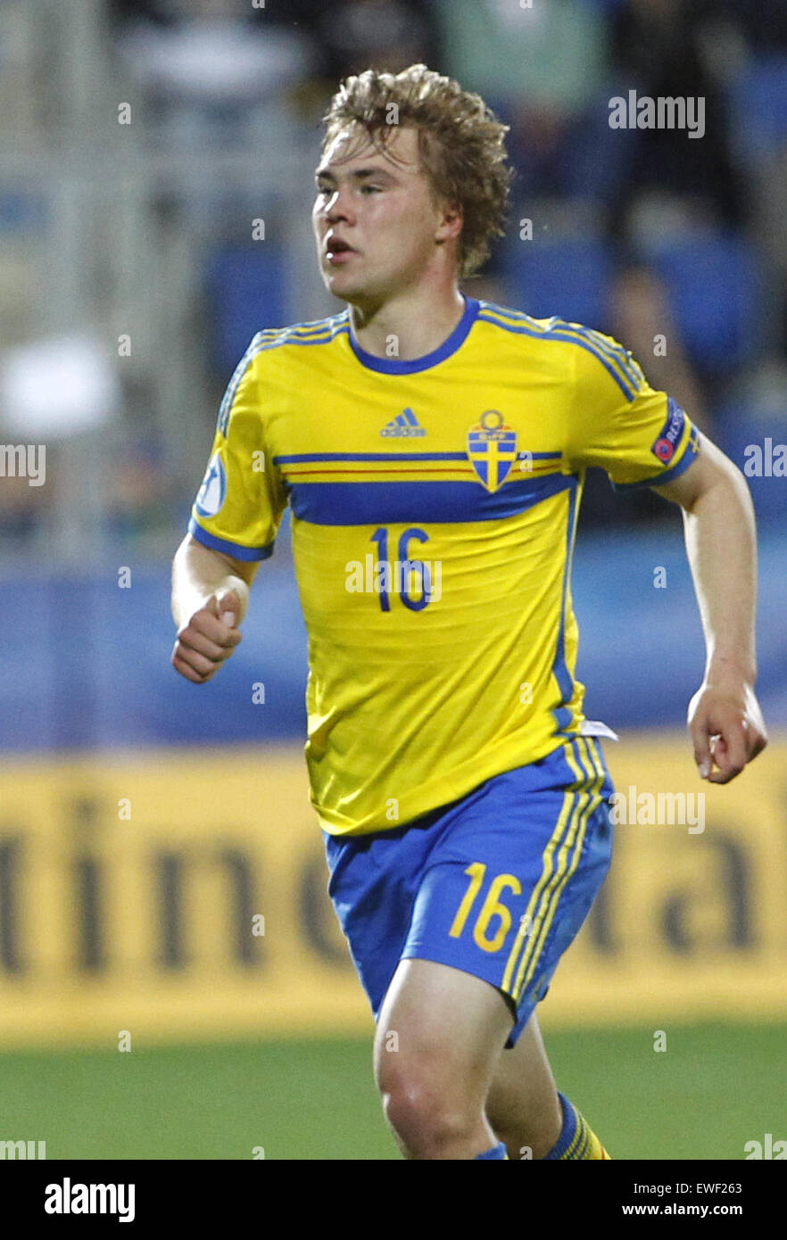 Swedish player Simon Tibbling during the Euro U21 soccer championship ...