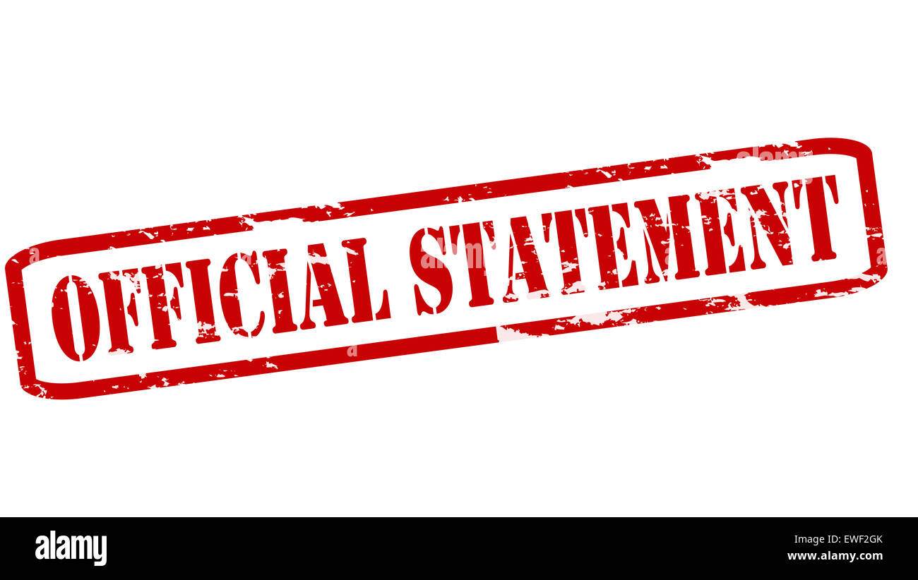Rubber stamps with text official statement inside, illustration Stock ...