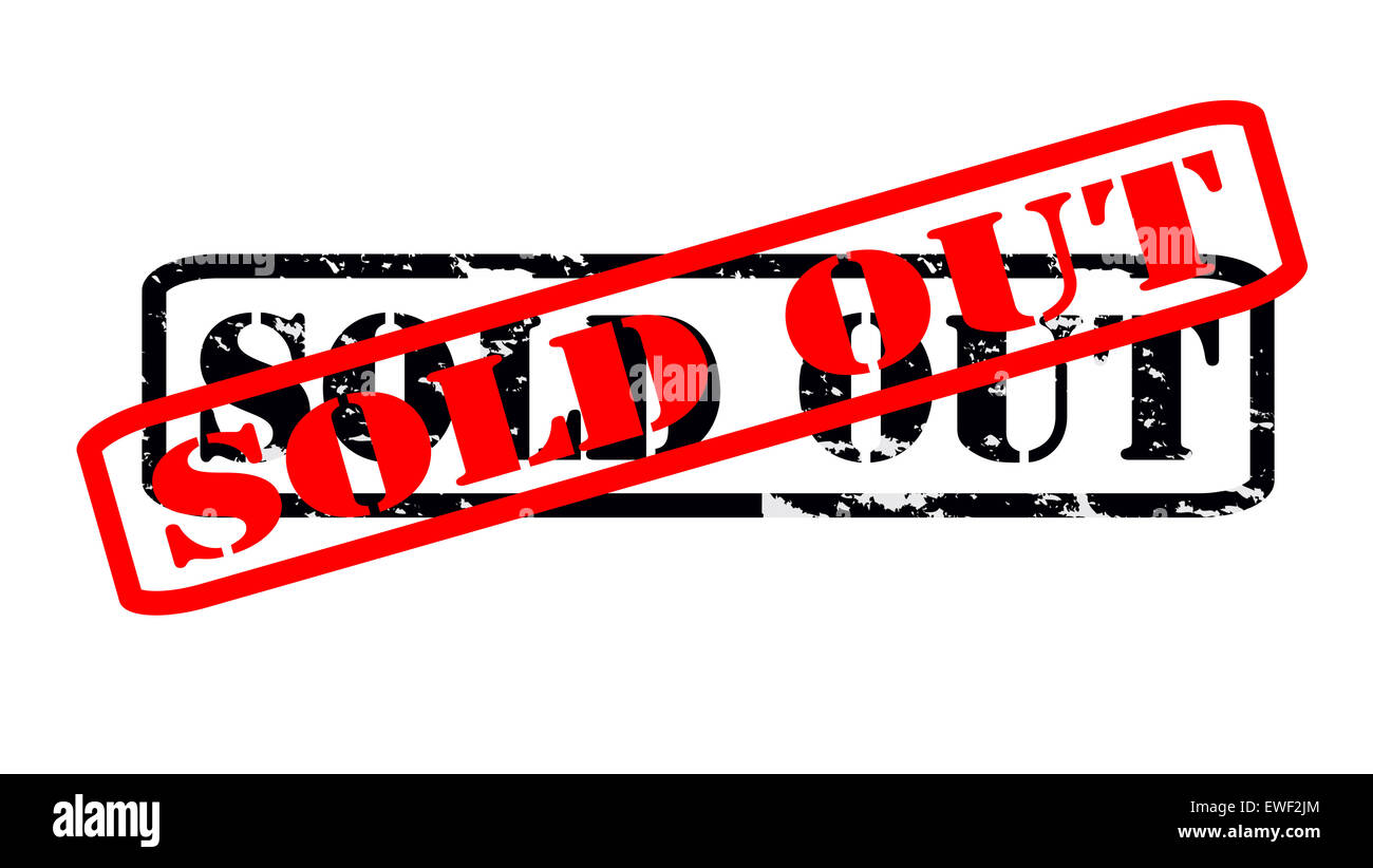 Rubber stamps with text sold out inside, illustration Stock Photo - Alamy