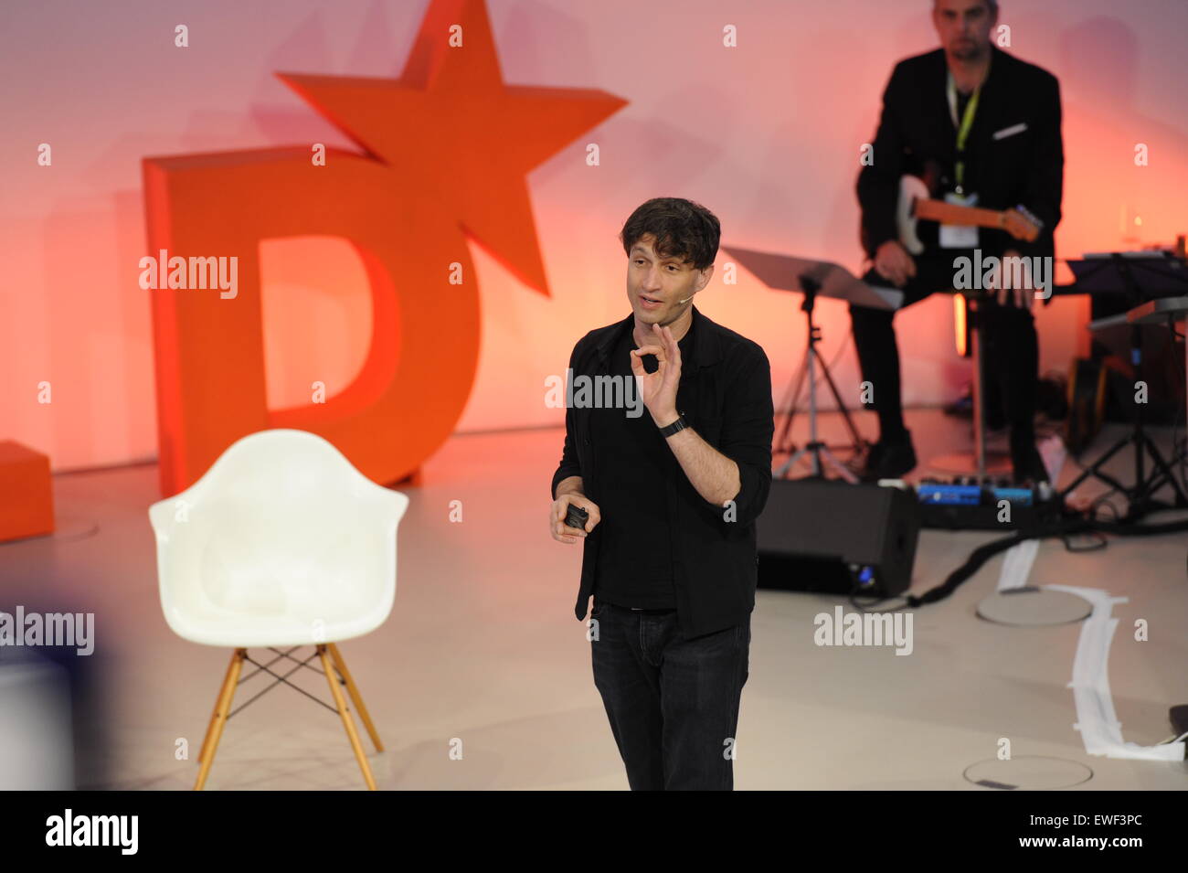 MUNICH/GERMANY - JUNE 22: Ron Gutman (HealthTrap) gestures on the ...