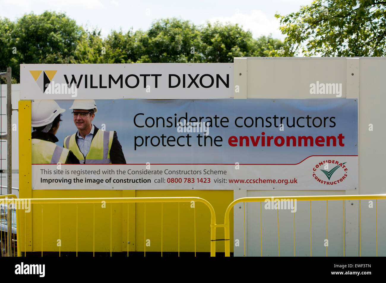 Willmott Dixon construction sign at Warwick University campus, Coventry ...