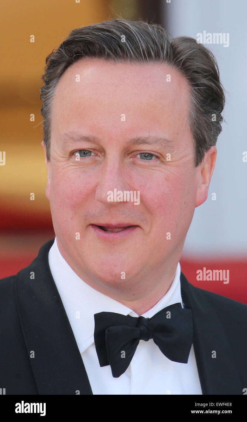 British Prime Minister David Cameron arrives to a state banquet in ...
