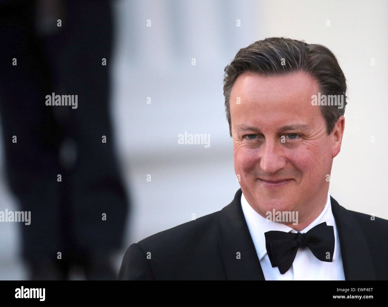 British Prime Minister David Cameron arrives to a state banquet in ...