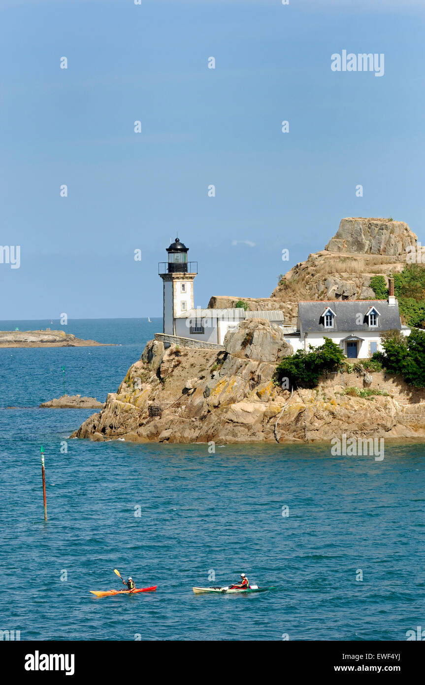 Beach of Carantec (Brittany, north-western France): Louët island ...