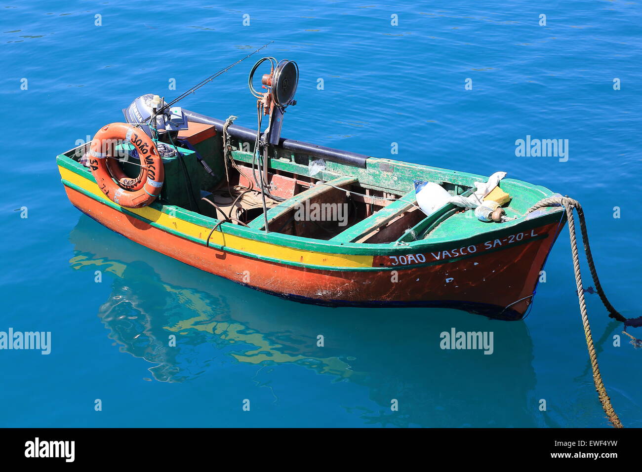 Fishing Boat in Sagres, Portugal Stock Photo - Alamy