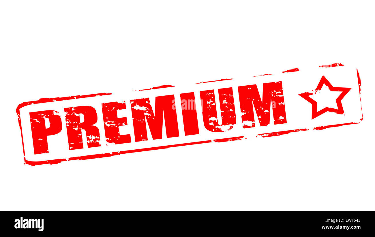 Rubber stamps with word premium inside, illustration Stock Photo - Alamy