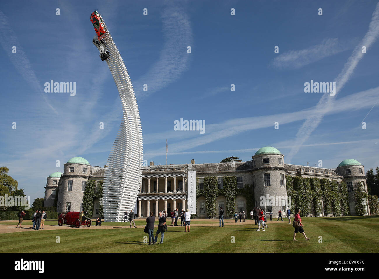 Goodwood, UK. 25th June, 2015. Central feature at Goodwood Festival of ...