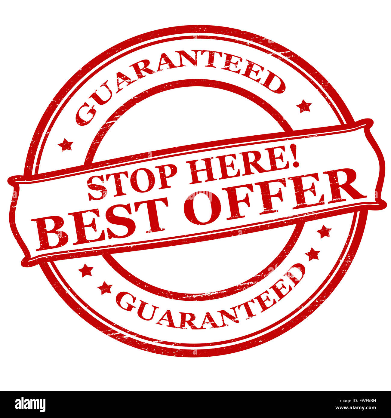 Rubber stamps with text best offer inside, illustration Stock Photo - Alamy