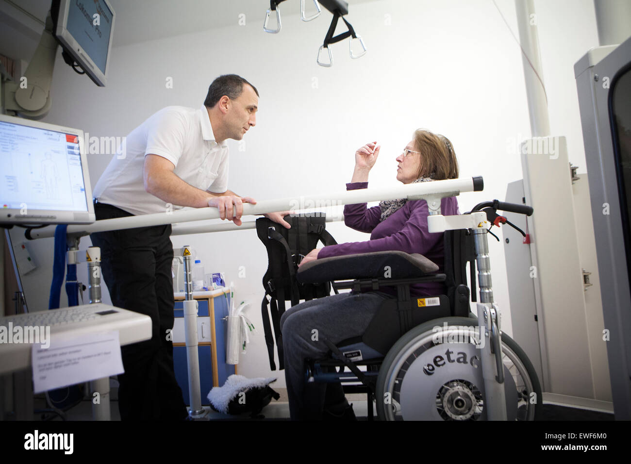 Old crippled woman in wheelchair hi-res stock photography and images ...