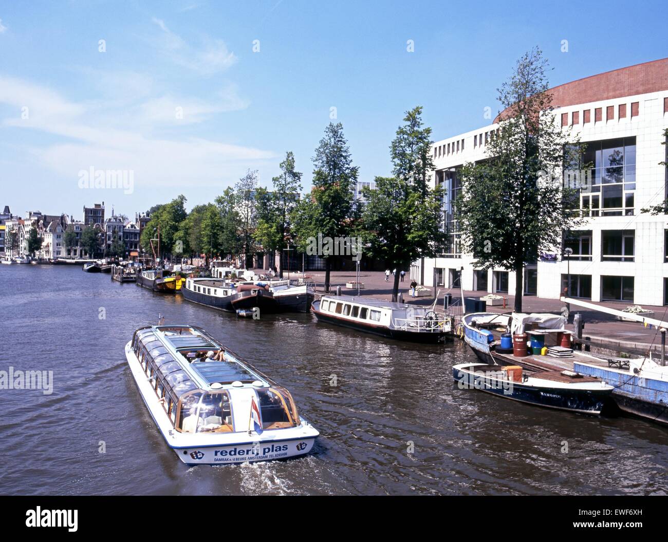 Music theatre and Opera House alongside the River Amstel, Amsterdam ...