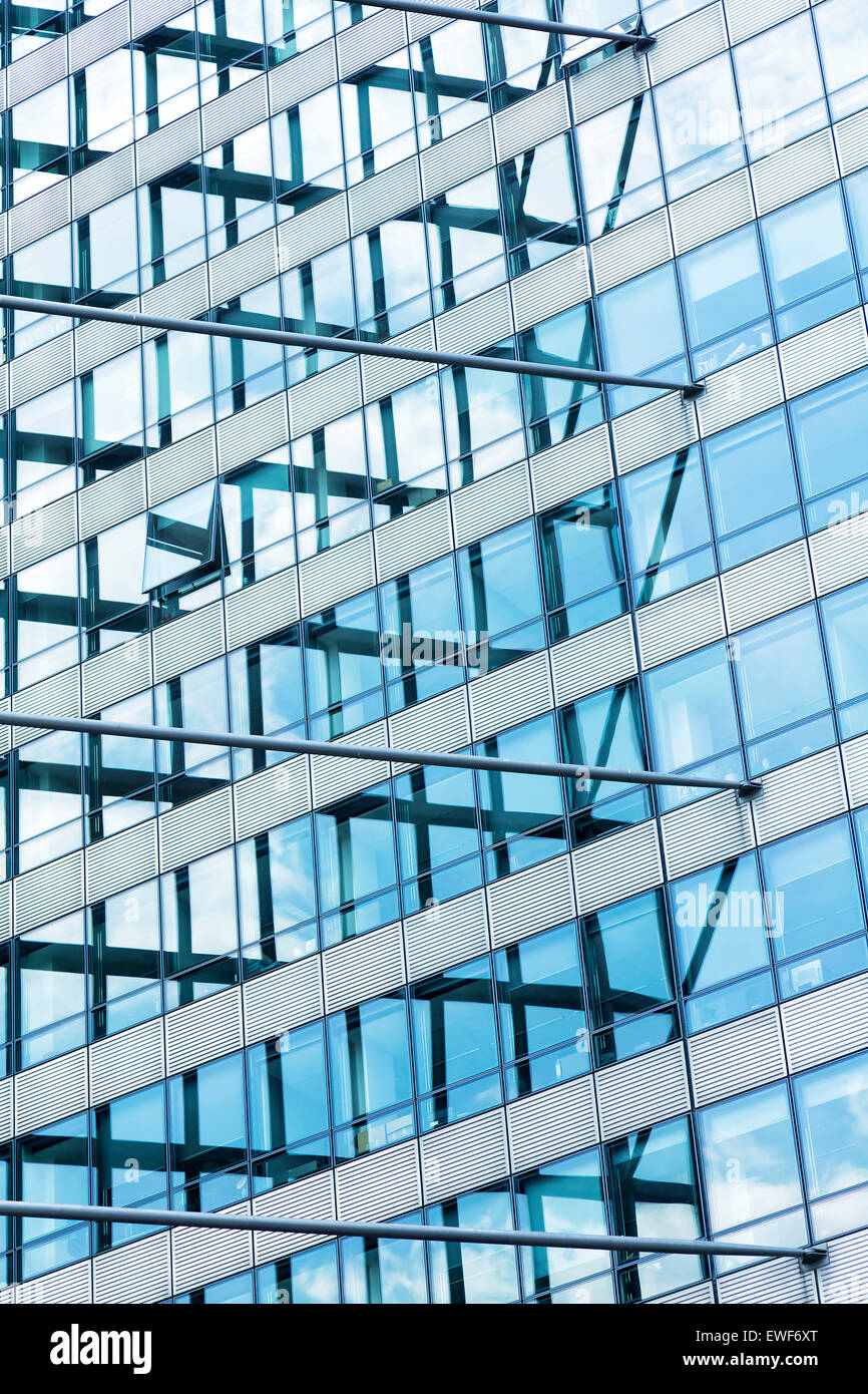 Modern glass building, toned image Stock Photo - Alamy