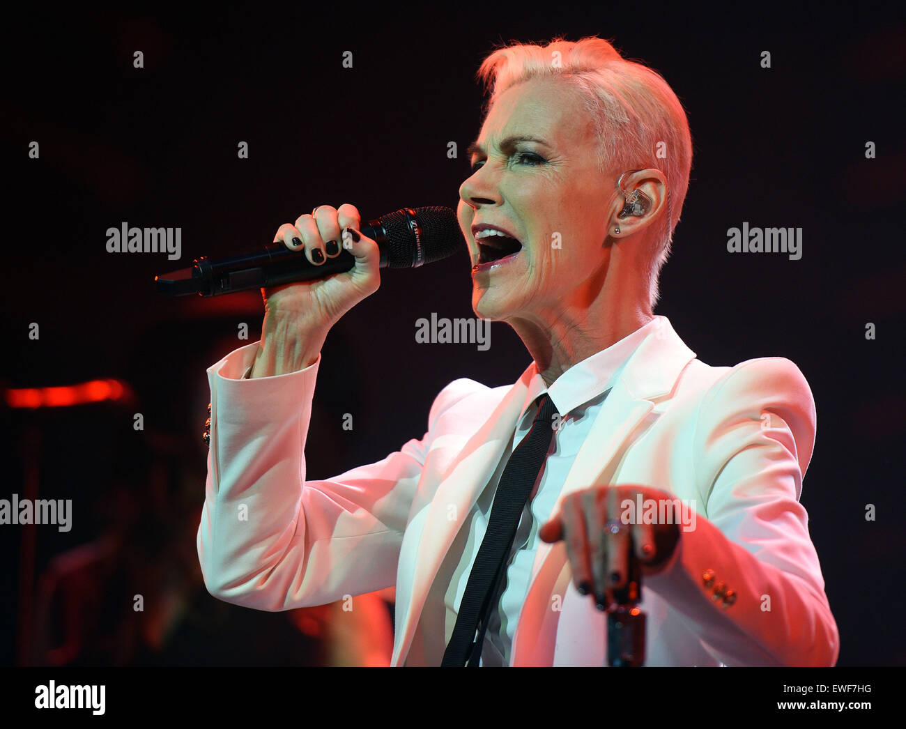 Cologne, Germany. 24th June, 2015. Singer Marie Fredriksson from the ...