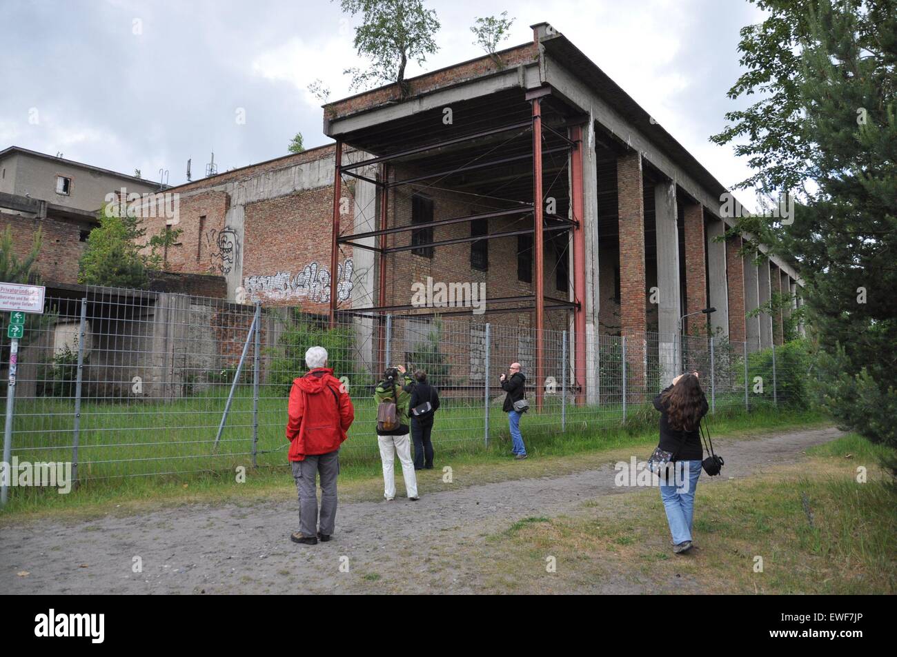 Colossal Nazi-planned tourist complex Prora at beach resort on the ...