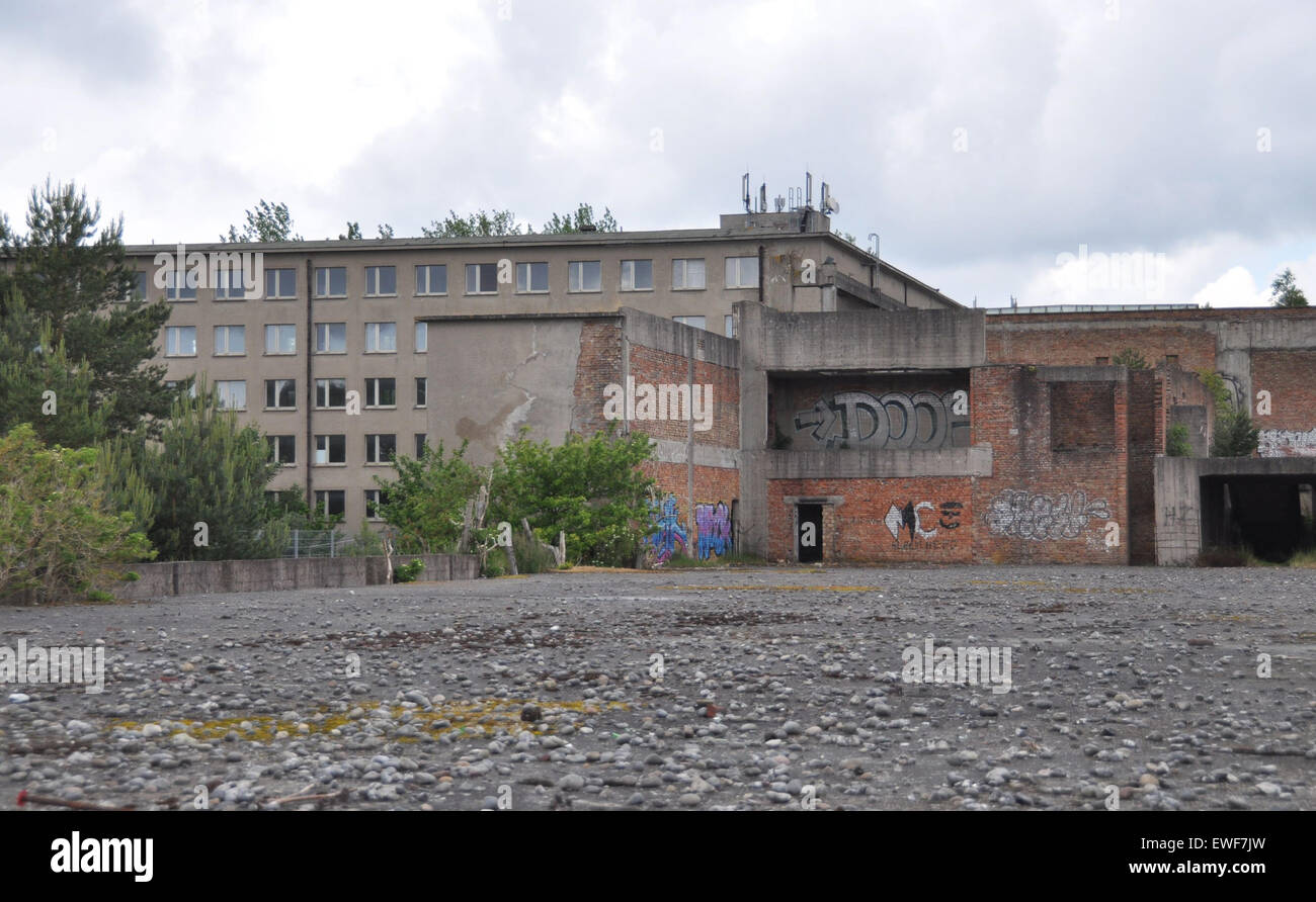 Colossal Nazi-planned tourist complex Prora at beach resort on the ...