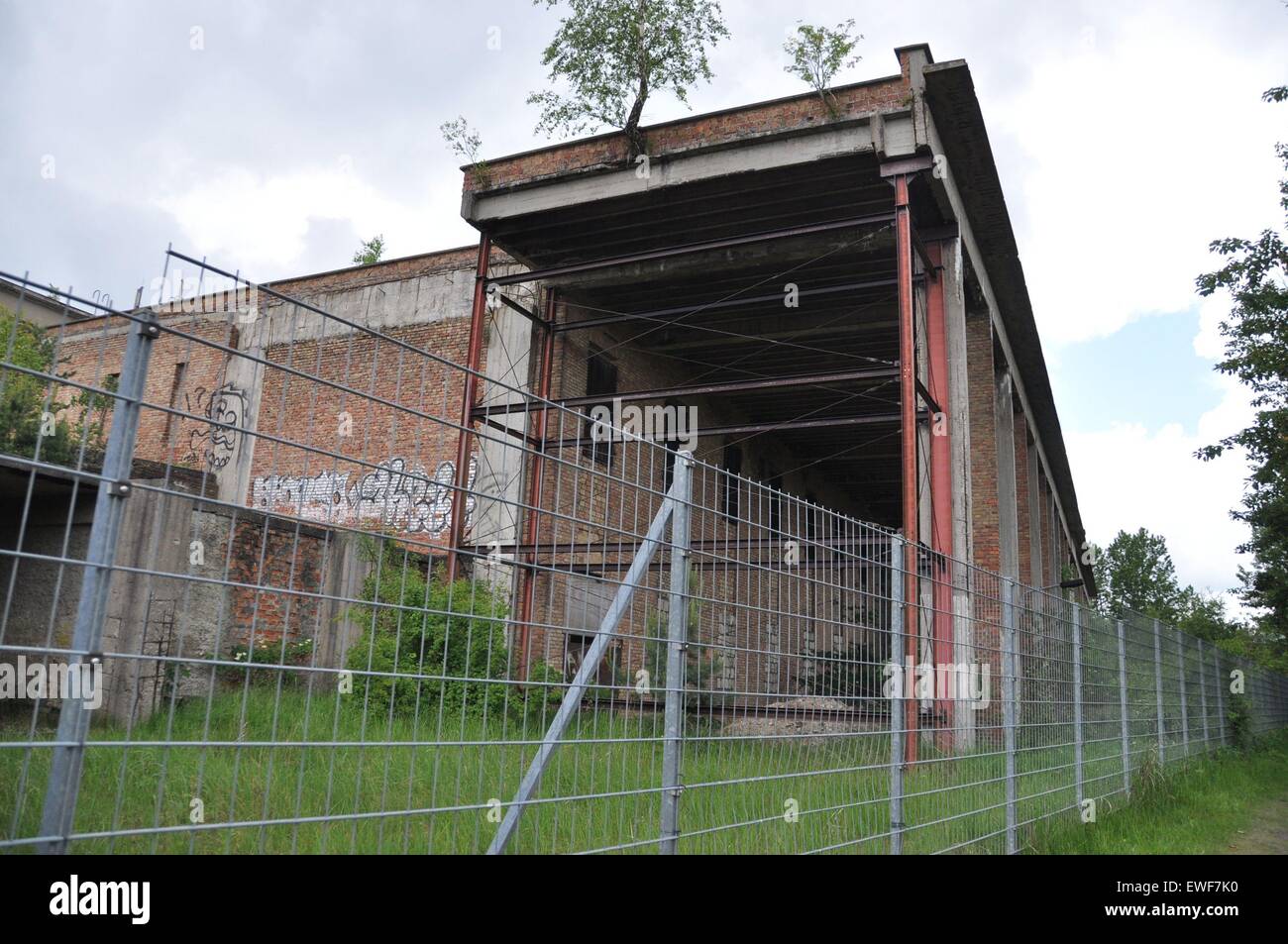 Colossal Nazi-planned tourist complex Prora at beach resort on the ...
