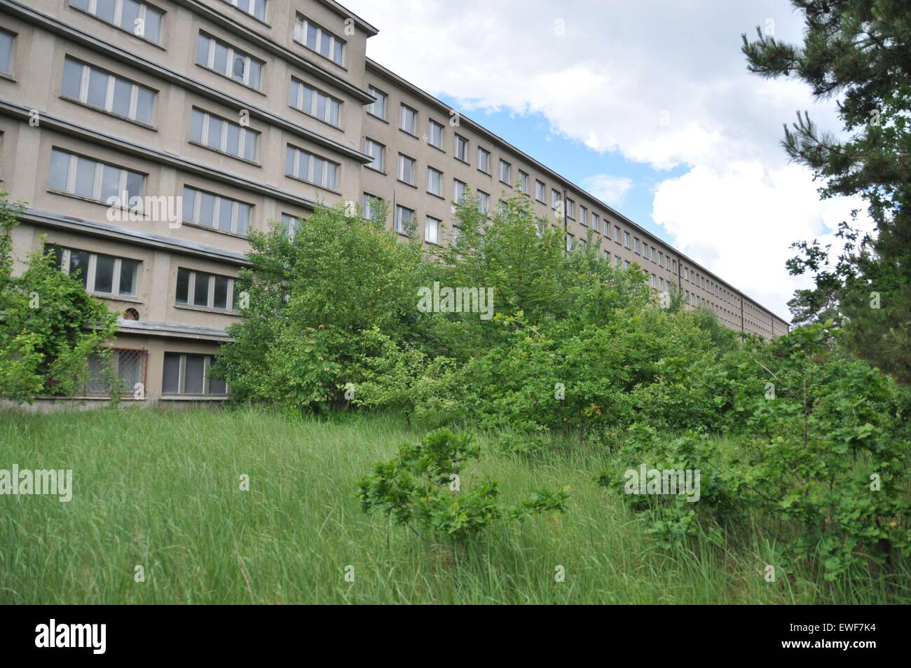 Colossal Nazi-planned tourist complex Prora at beach resort on the ...