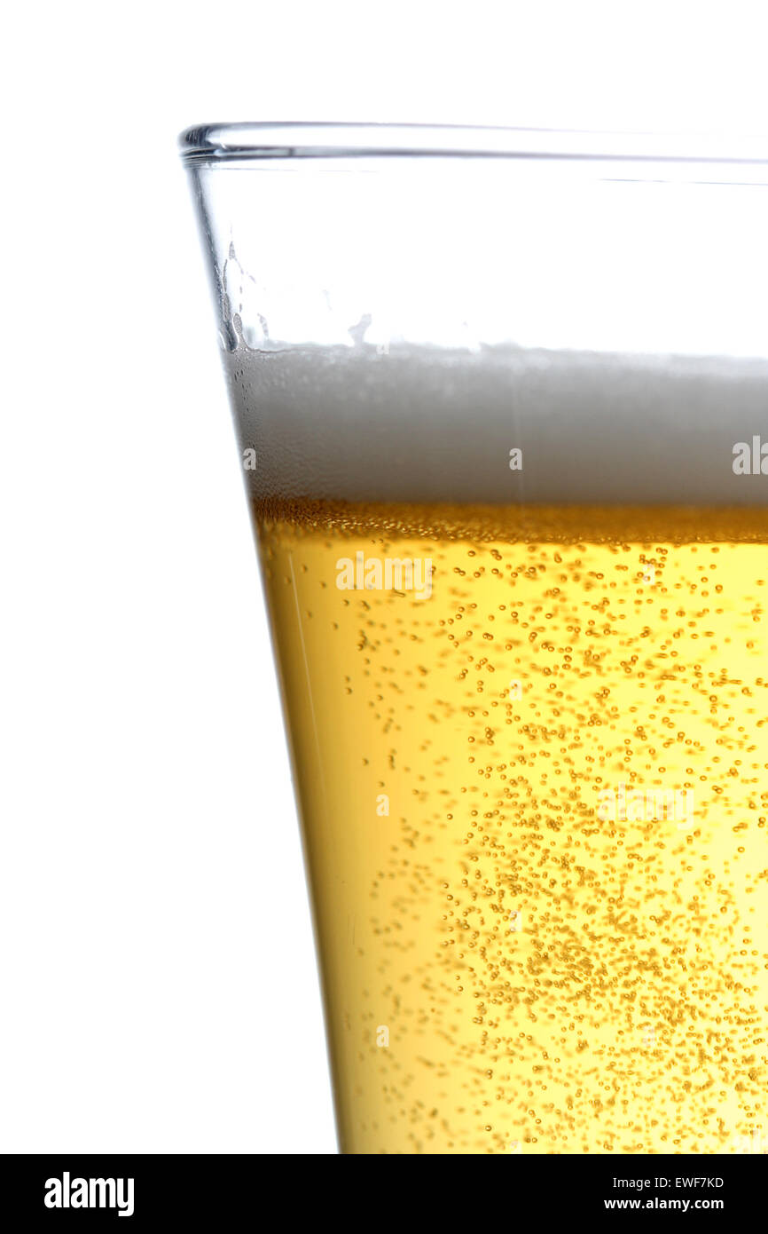 Pint of beer - studio shot Stock Photo - Alamy