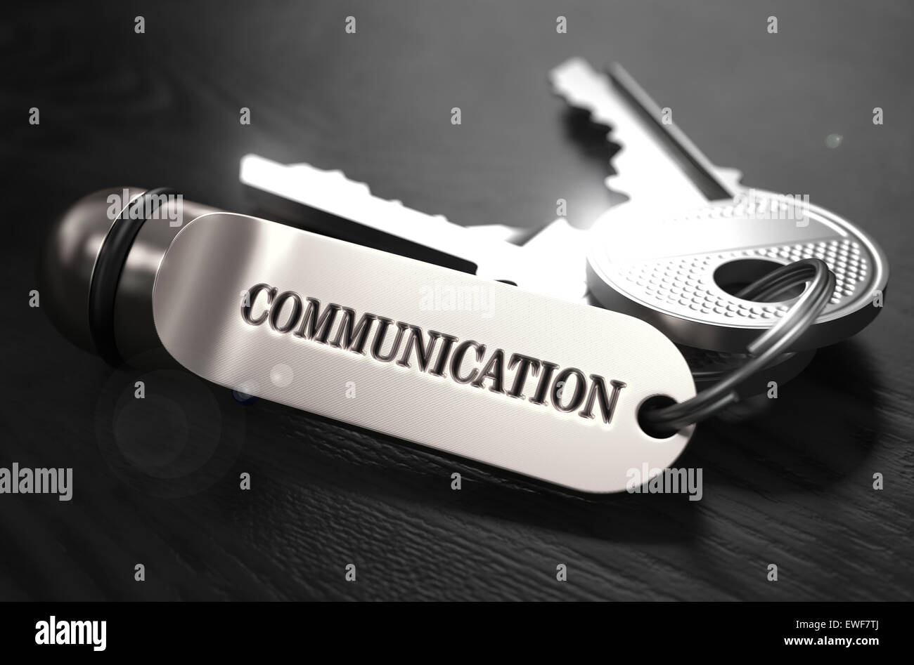 Communication Concept. Keys with Keyring Stock Photo - Alamy