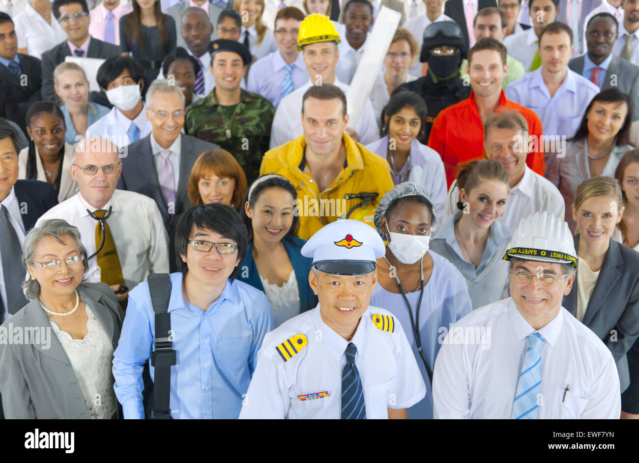 Diverse Ethnic Career Job Occupation People Team Stock Photo - Alamy
