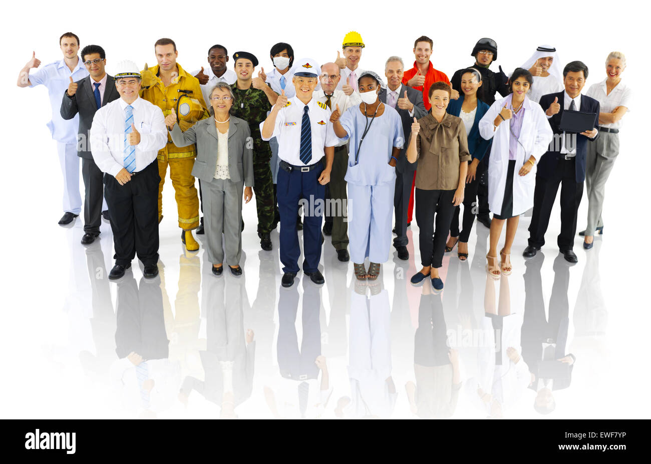 Diverse Ethnic Career Job Occupation People Team Stock Photo - Alamy
