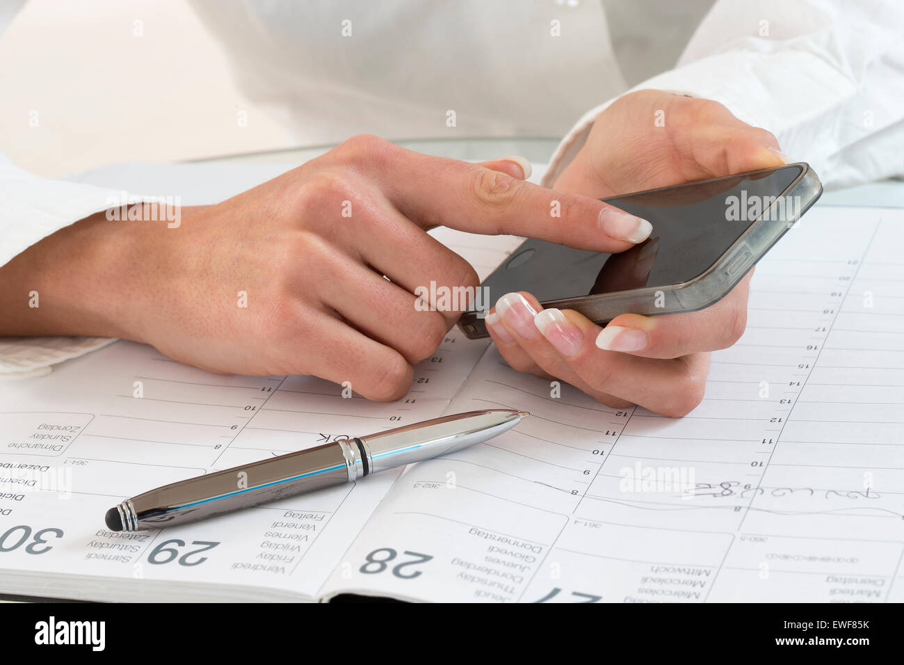 Electronic diary hi-res stock photography and images - Alamy