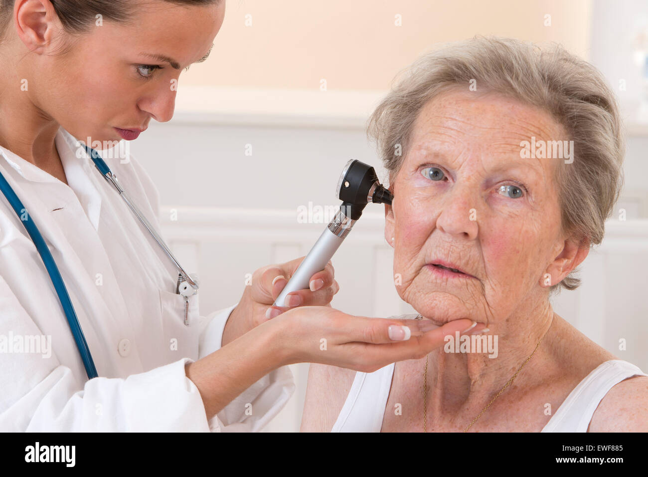 ENT, ELDERLY PERSON Stock Photo - Alamy