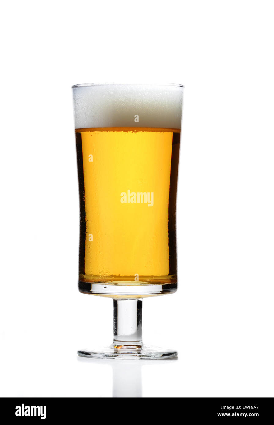 Glass of beer - studio shot Stock Photo - Alamy