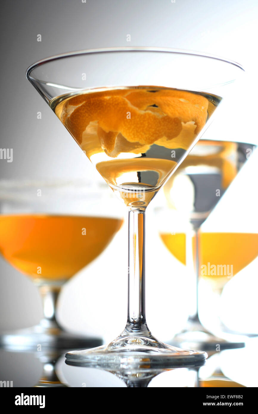 Close up of drink in martini glass Stock Photo - Alamy