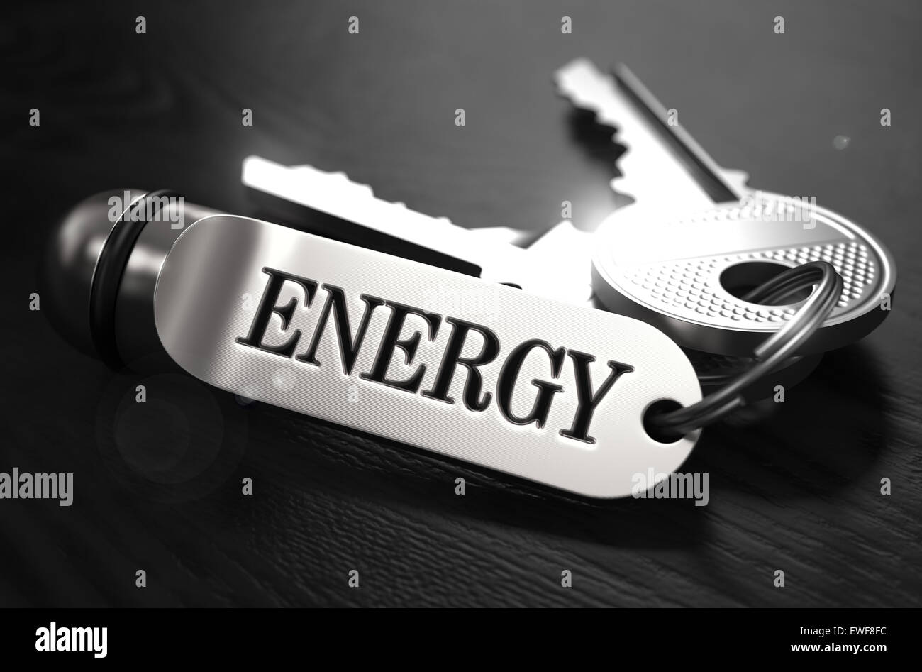 Energy Concept. Keys with Keyring Stock Photo - Alamy