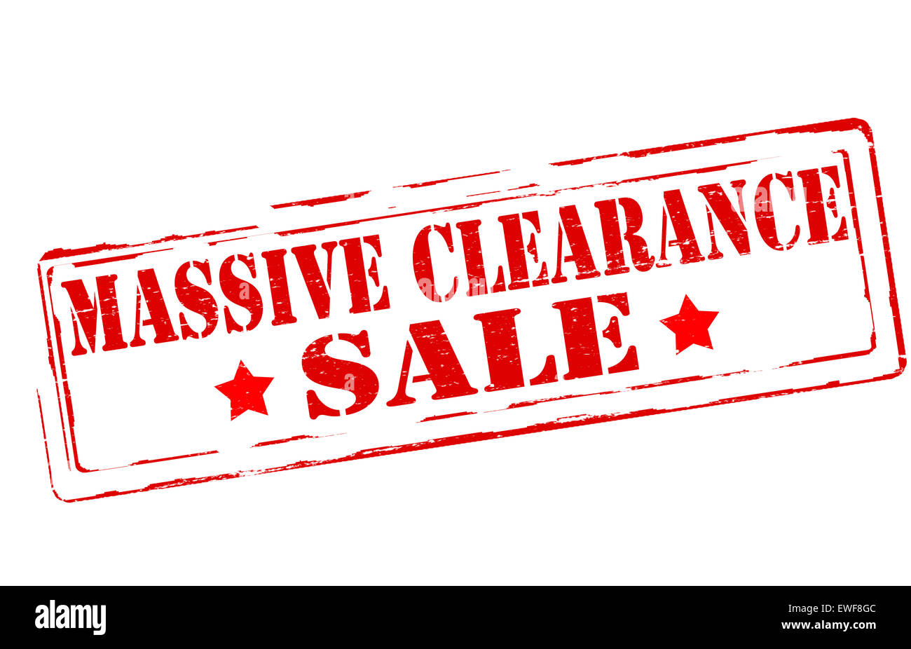 Rubber stamps with text massive clearance inside, illustration Stock ...
