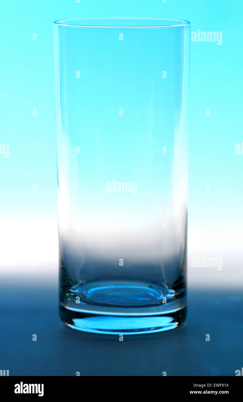 Studio shot of empty glass Stock Photo - Alamy