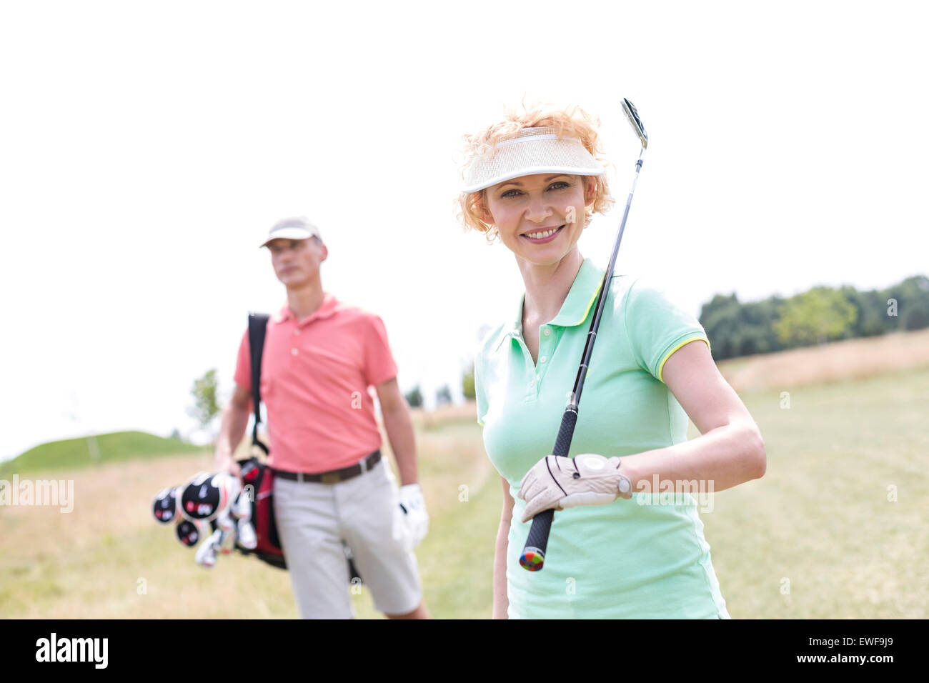 Portrait female golfer hi-res stock photography and images - Alamy