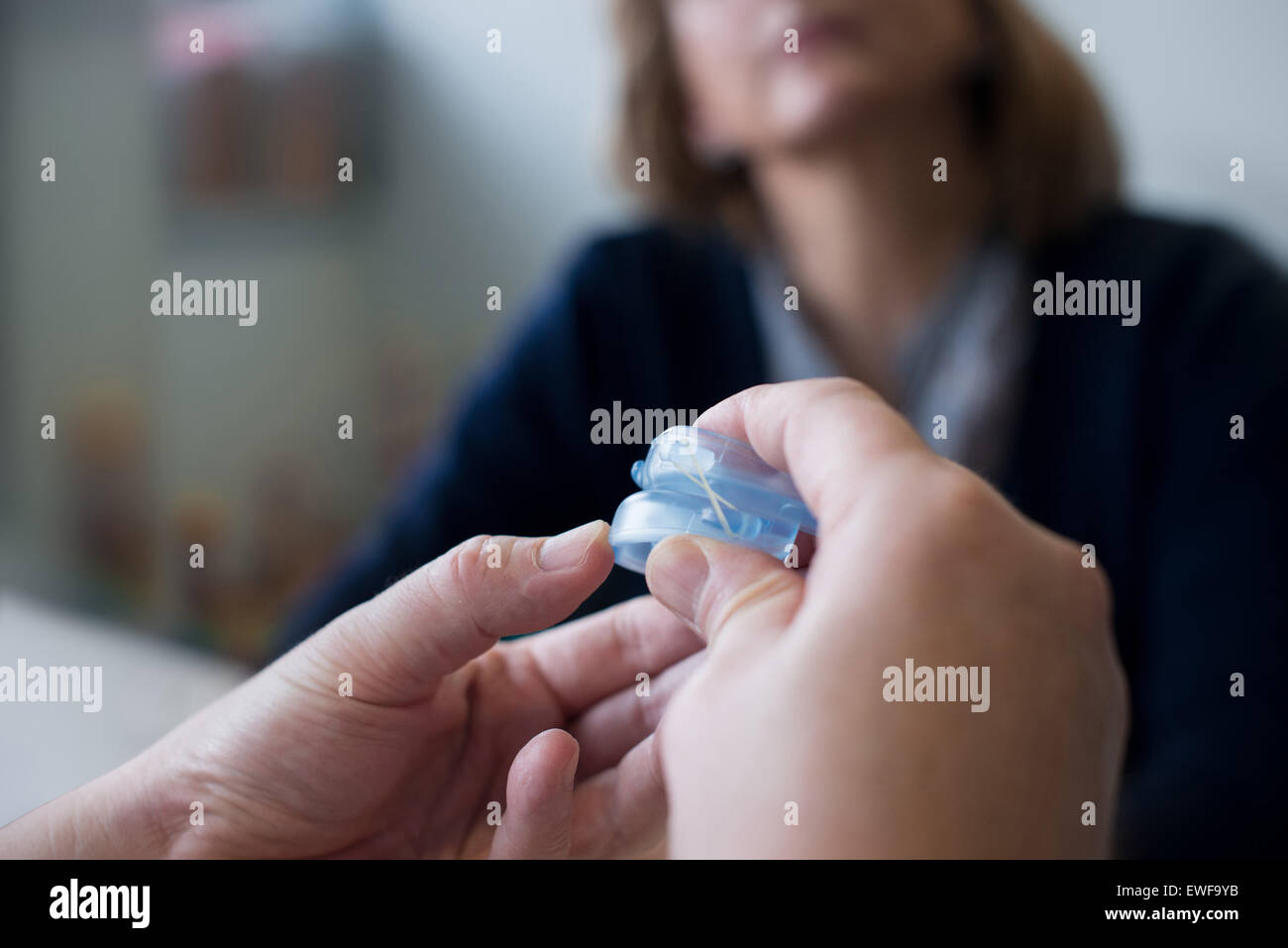 Mandibular advancement splint hi-res stock photography and images - Alamy