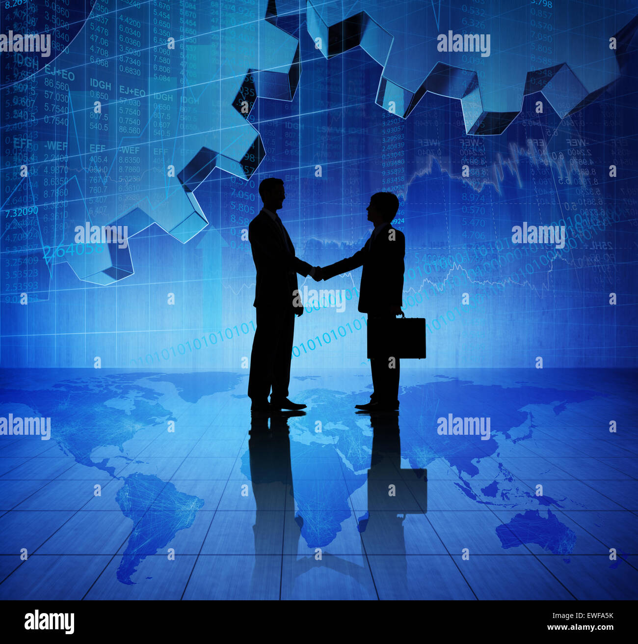 Business People Meeting on Booming World Economic Stock Photo - Alamy