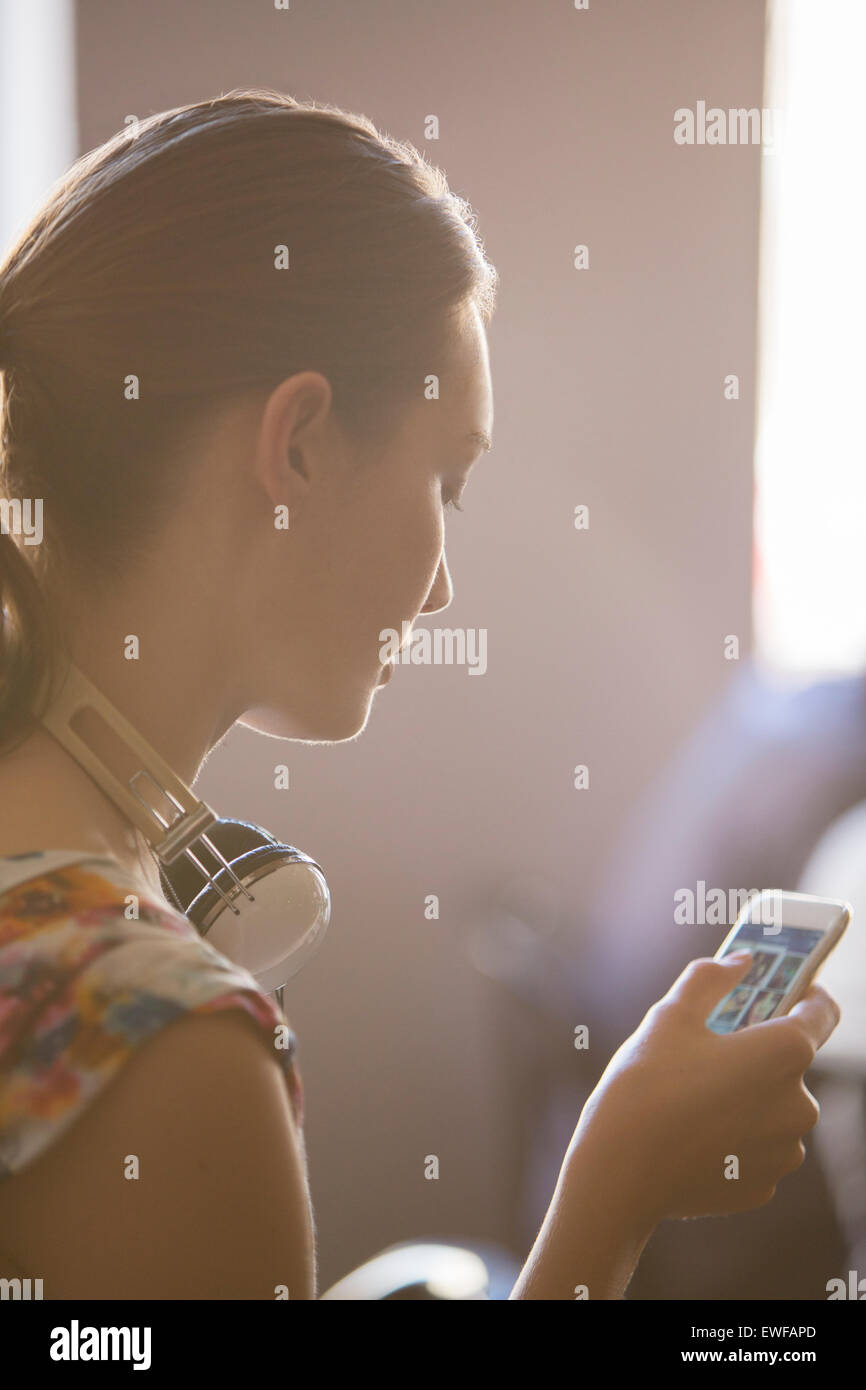 Using headphone hi-res stock photography and images - Alamy